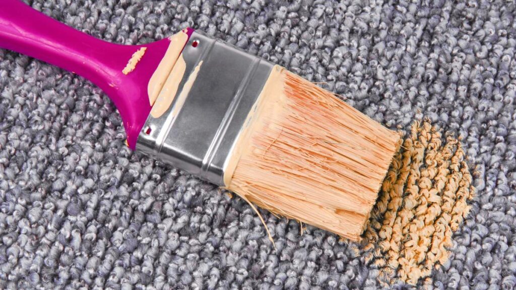 How to get paint out of carpet